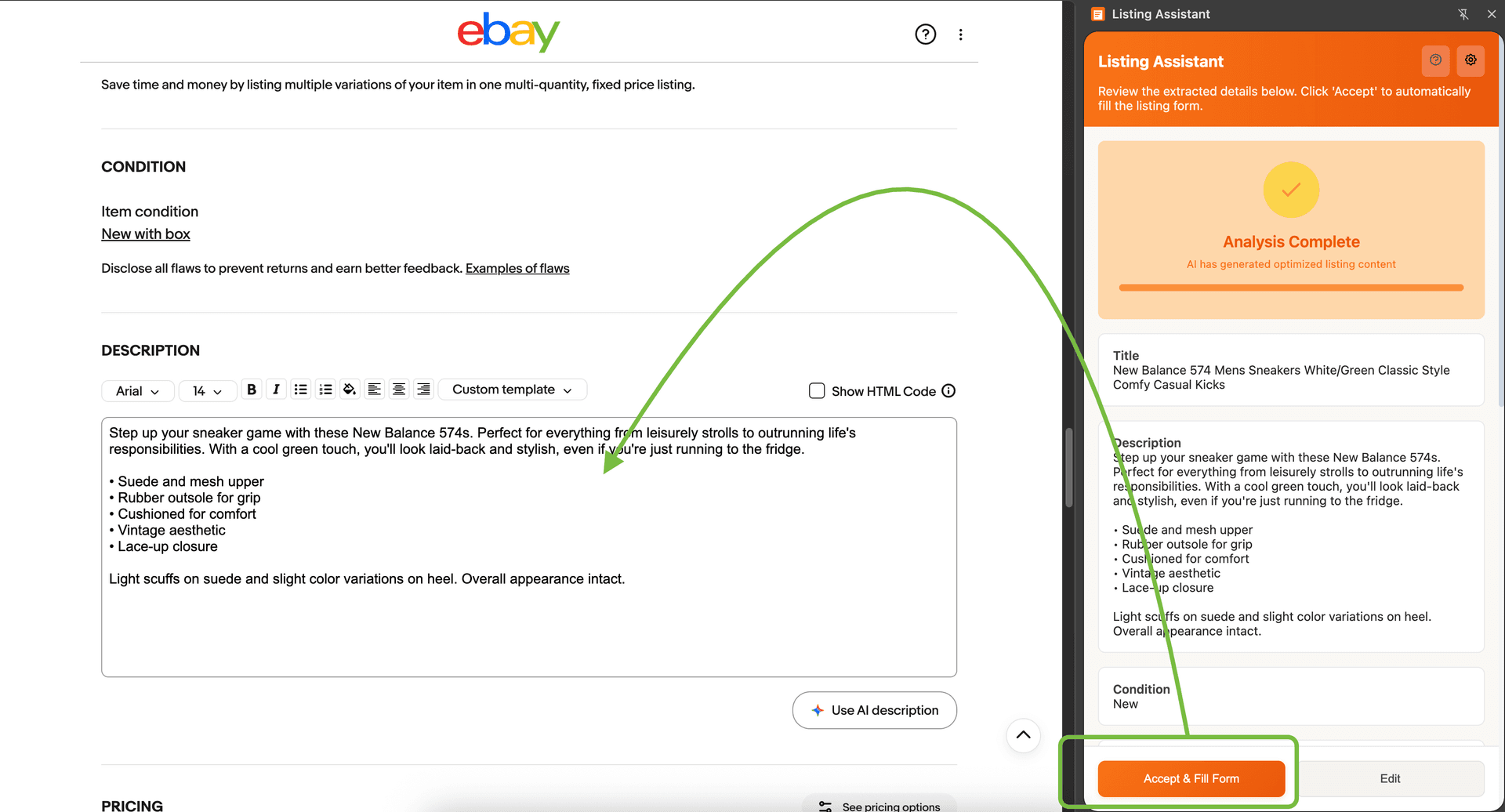 Listing Assistant ™ - The Fastest Way to Create Optimized eBay Listings